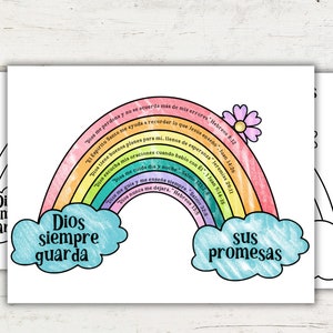 God's Promises IN SPANISH | Rainbow Craft | Sunday School Lesson | Kids ...