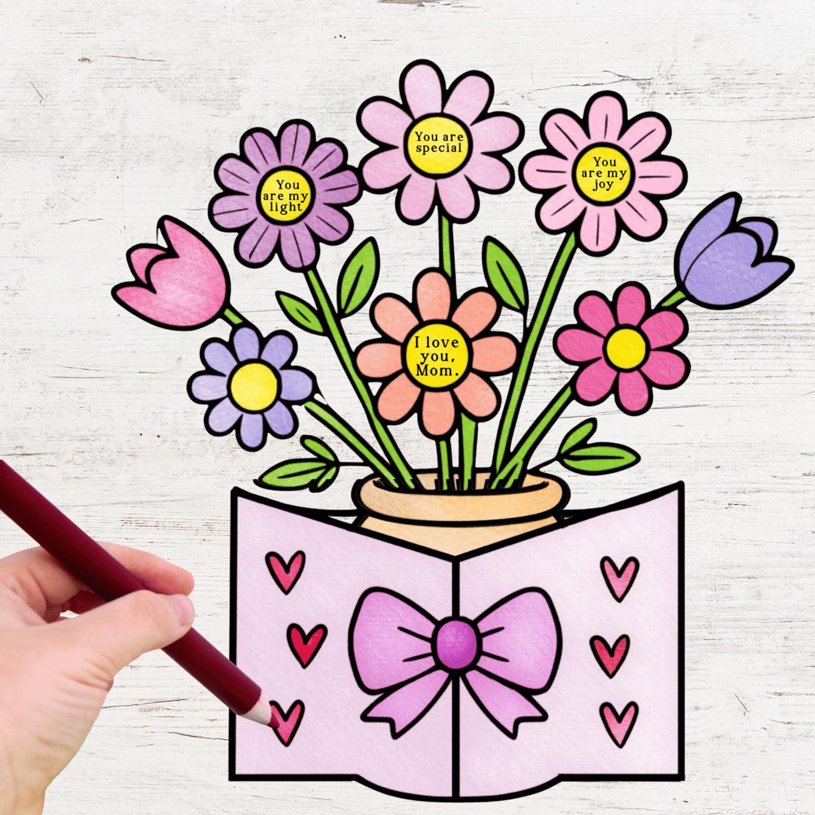 Foldable Mother’s Day Card, Printable Activity, Christian Mother’s Day ...