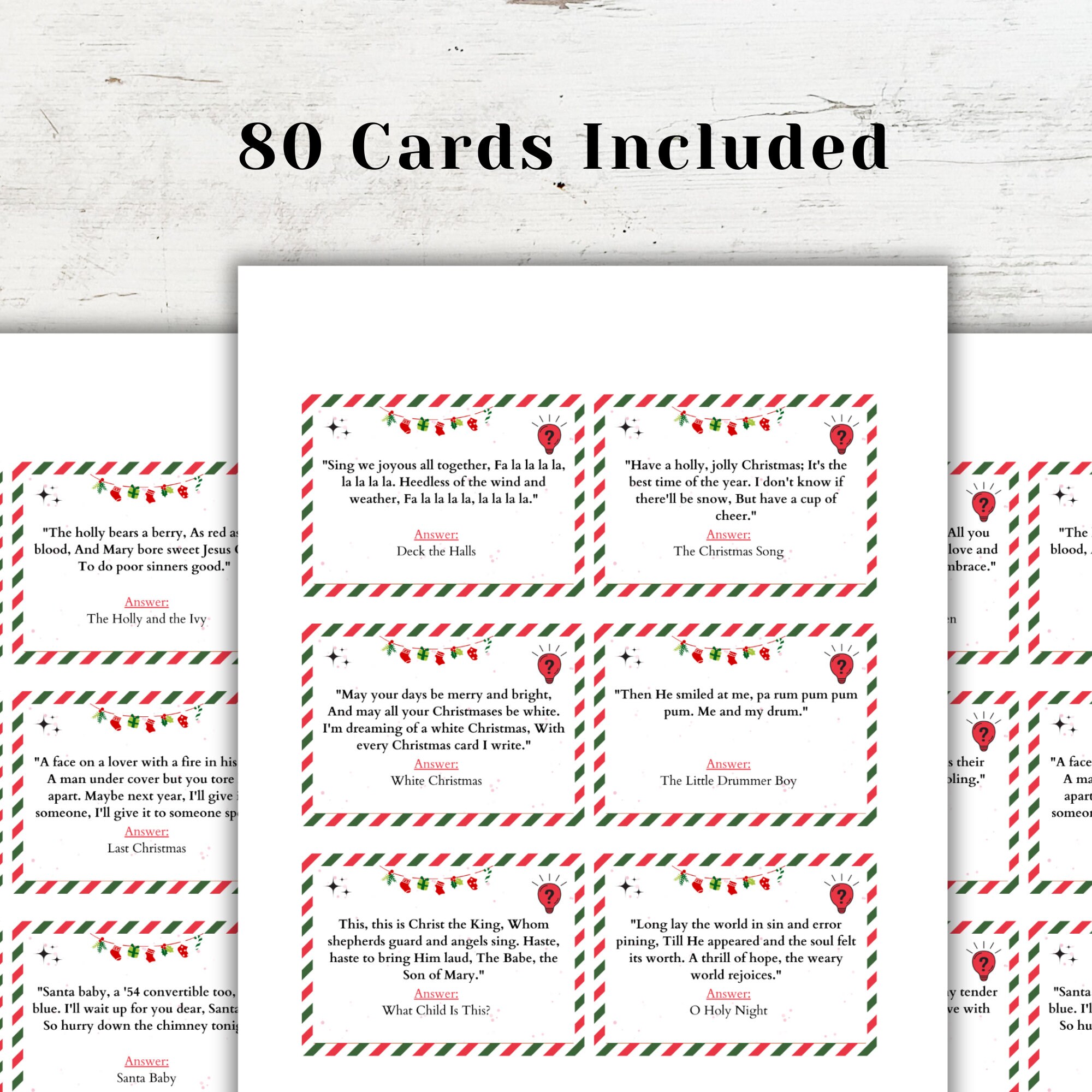 Christmas Name That Song Game Christmas Carols Game Christmas Activity ...