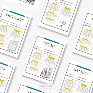 Printable Bible Study Guides | Lesson for Each Book of the Bible ...
