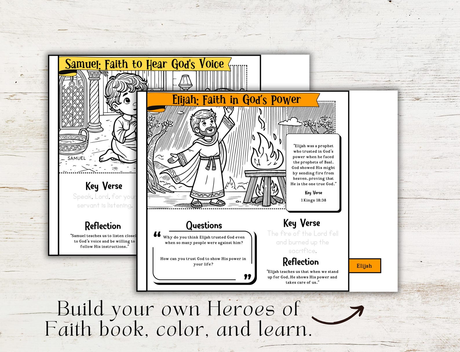 Heroes of Faith Book, Bible Studies for Children, Biblical Heroes ...