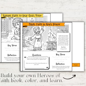 Heroes of Faith Book, Bible Studies for Children, Biblical Heroes ...