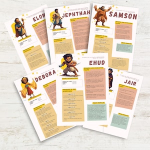 The 12 Judges of Israel, Bible Studies for Children, History of the 12 ...