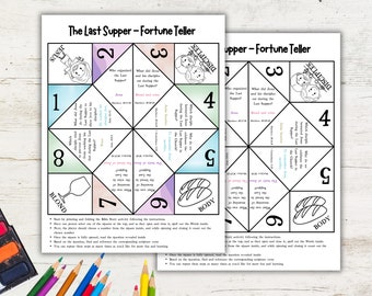 Last Supper Craft, Holy Week Printable, Sunday School Craft, Easter ...