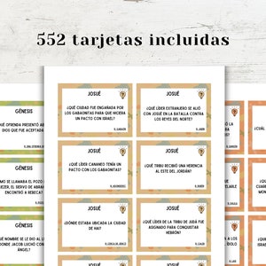 552 Bible Trivia Cards in SPANISH | Bible Trivia Questions | Bible ...