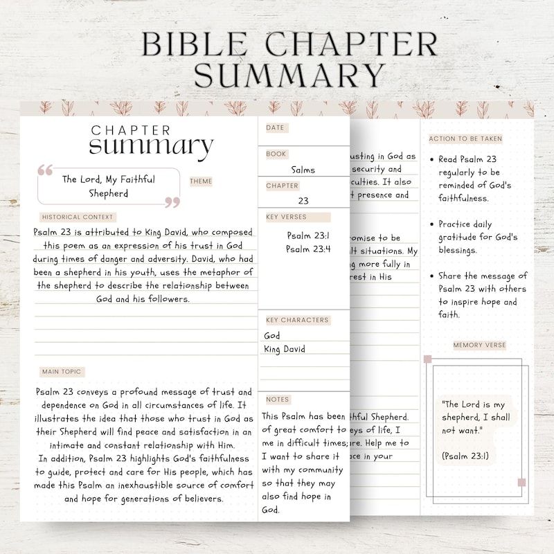 Bible Chapter Mapping - Etsy