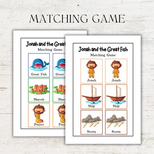 Jonah and the Great Fish Activities Pages, Jonah Story for Kid, Sunday ...