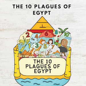 10 Plagues of Egypt Pocket Craft for Kids | Bible Coloring Activity ...