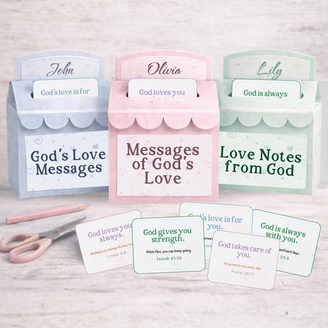 God’s Love Messages Mailbox Craft for Kids | Valentine’s Day Bible ...