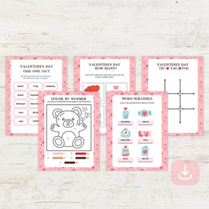 25 Printable Valentine's Day | Kid's Activities | Valentine's Day ...
