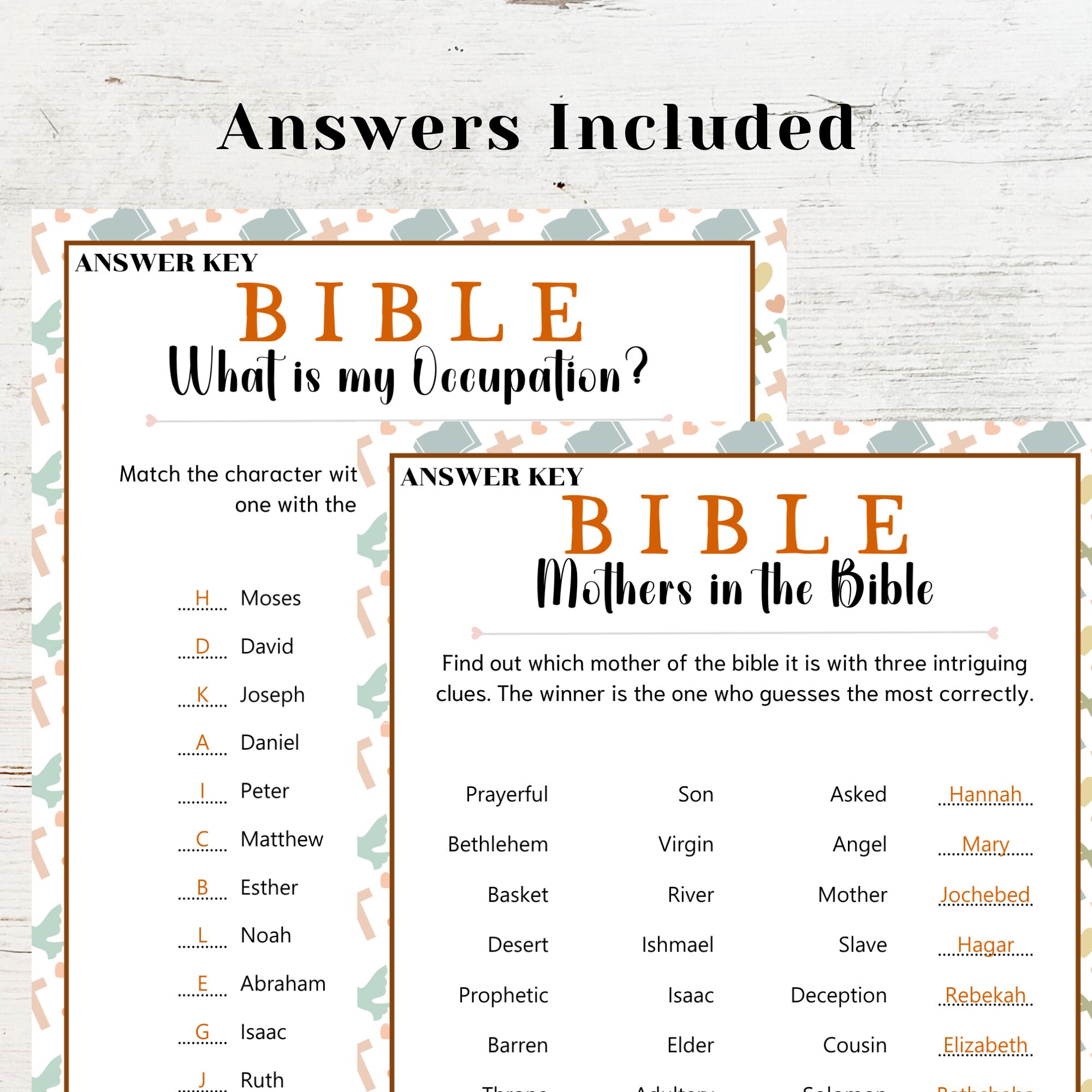 Bible Games Bundle Bible Study Games Bible Games for Adults Bible ...