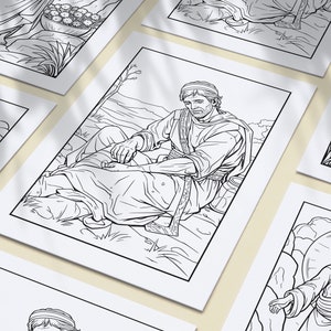 100 Bible Coloring Pages / Bible Coloring Book / Christian Coloring ...