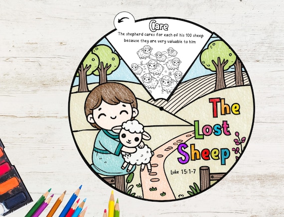 Printable Lost Sheep Bible Crafts
