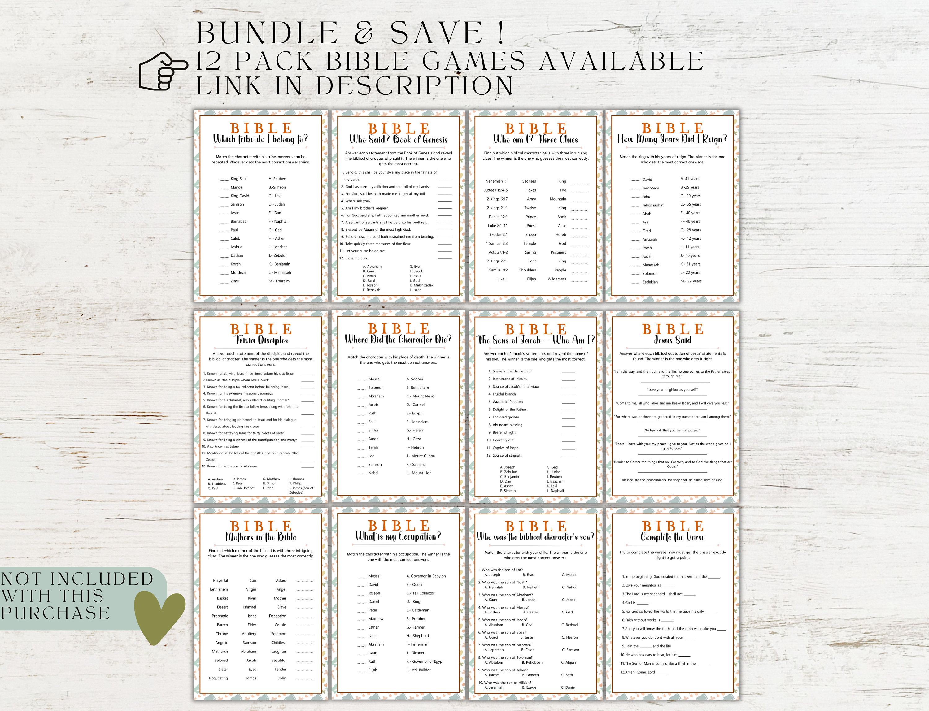 Bible Games, Trivia Disciples Game Bible Games for Kids, Bible Games ...