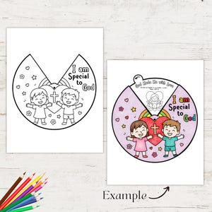 I Am Special to God – Christian Coloring Wheel for Kids | Printable ...