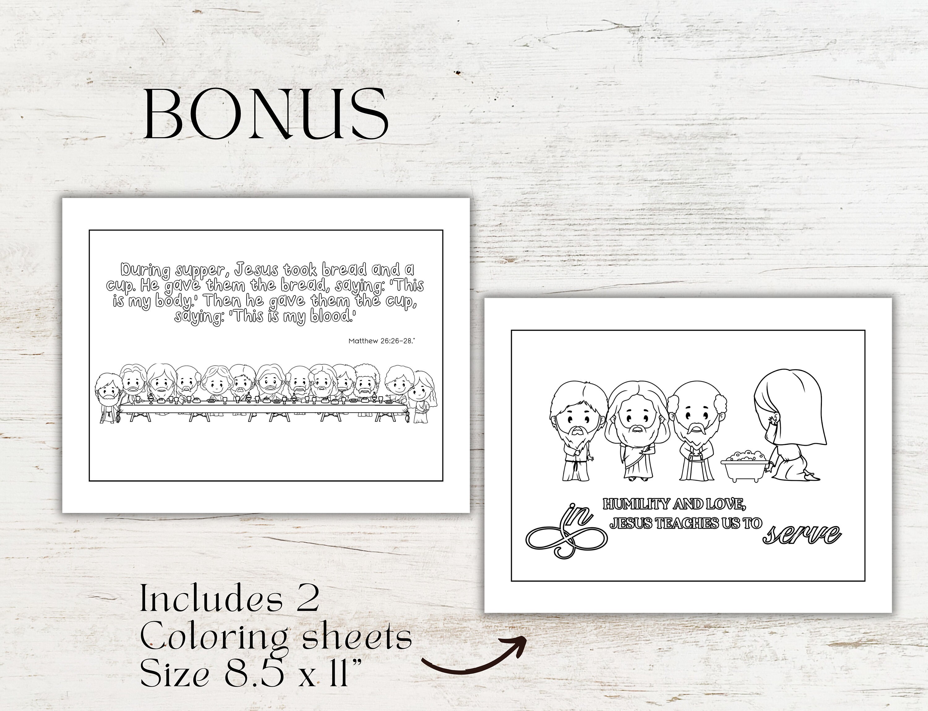 The Last Supper Story Activities, Holy Week Activities for Kids, Bible ...