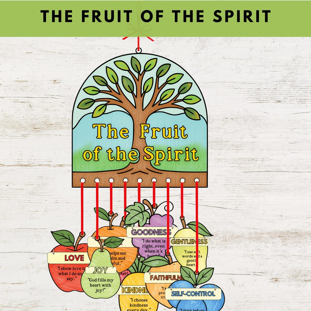 Fruit of the Spirit Hanging Craft | Bible Activity for Kids | Sunday ...