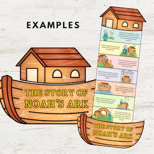 Noah’s Ark Folding Surprise Bible Craft | Sunday School Activity for ...