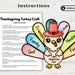 Thankful Turkey Craft for Kids, Thanksgiving Activity, Gratitude ...