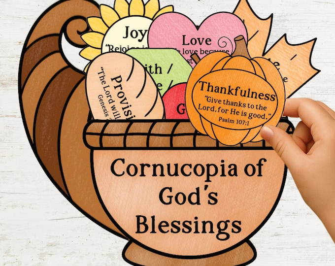 Thanksgiving Fall Christian Bible Verse Coloring Activity God's Love is ...
