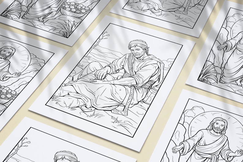 100 Bible Coloring Pages / Bible Coloring Book / Christian Coloring ...