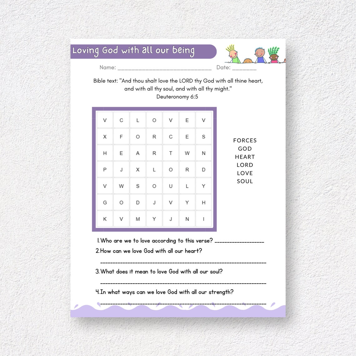 20 Bible Lessons, Word Search Puzzles and Questions to Learn More About ...