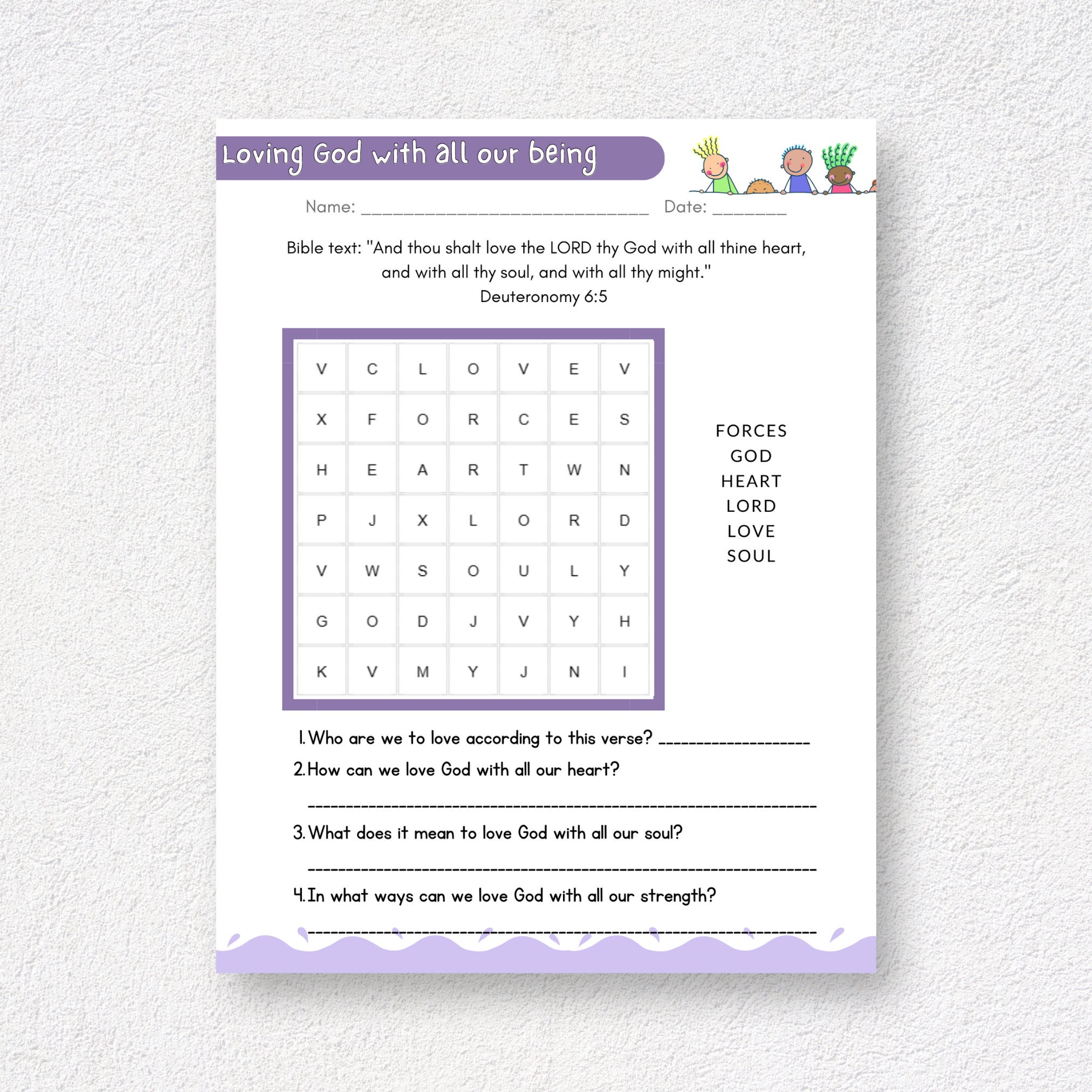 20 Bible Lessons, Word Search Puzzles and Questions to Learn More About ...