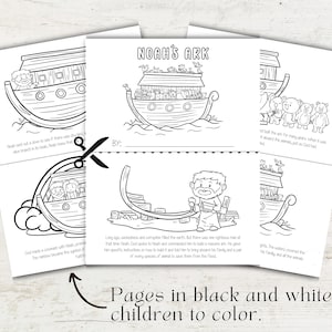 Noah Ark Printable for Kids, Printable Mini Book, Noah Ark Story, Kids ...