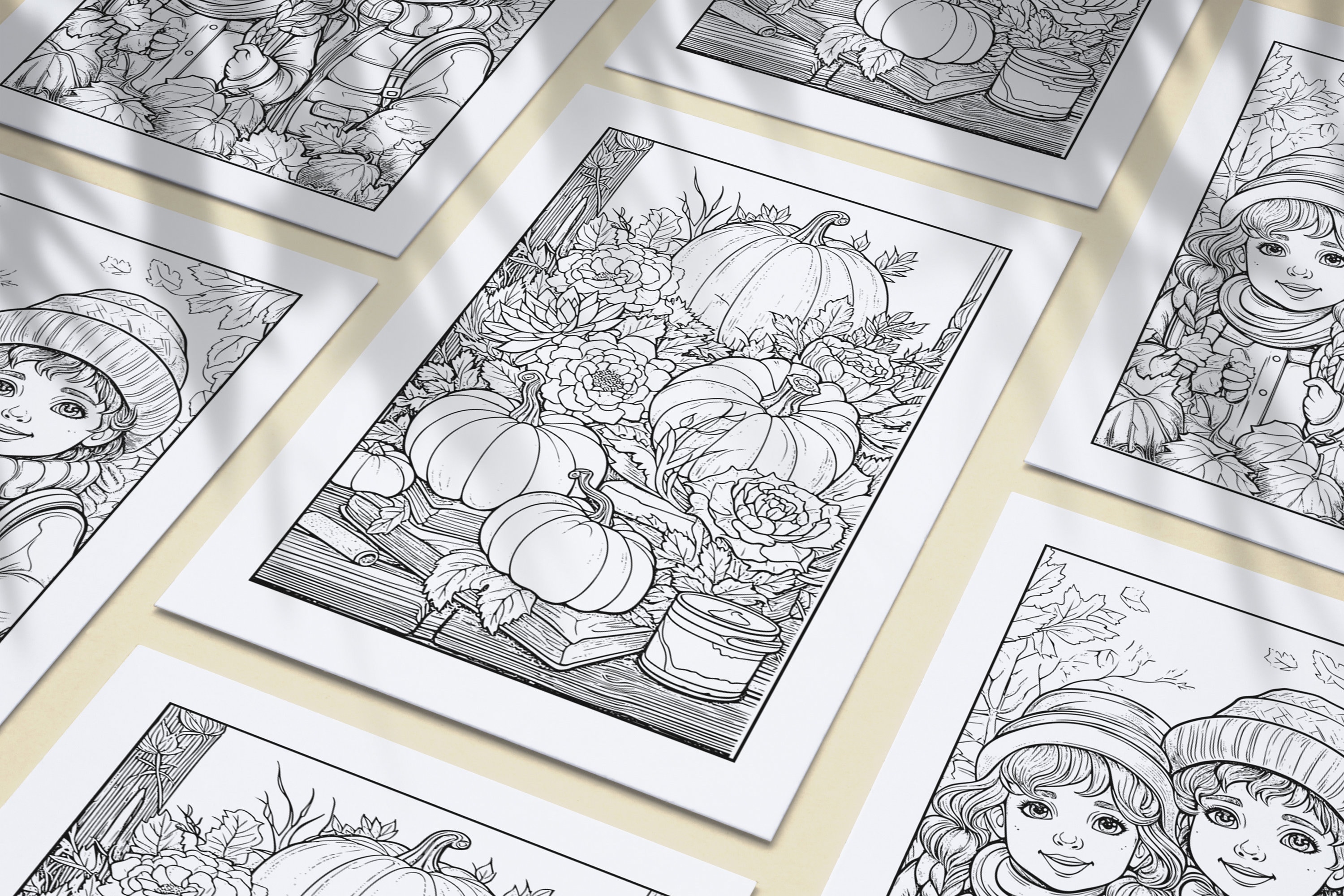 100 Autumn Coloring Pages for Kids | Fall Coloring Pages| Fall Activity ...
