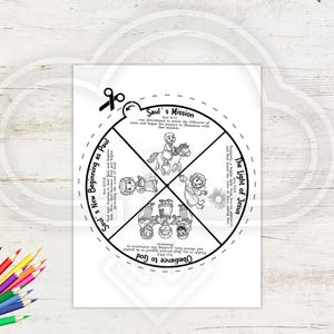 From Saul to Paul Coloring Wheel, Bible Story Activity for Kids ...