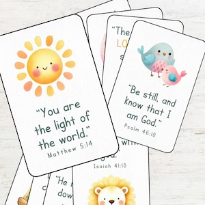 60 Bible Verse Cards | Scripture Memorization Cards | Bible Verses for ...