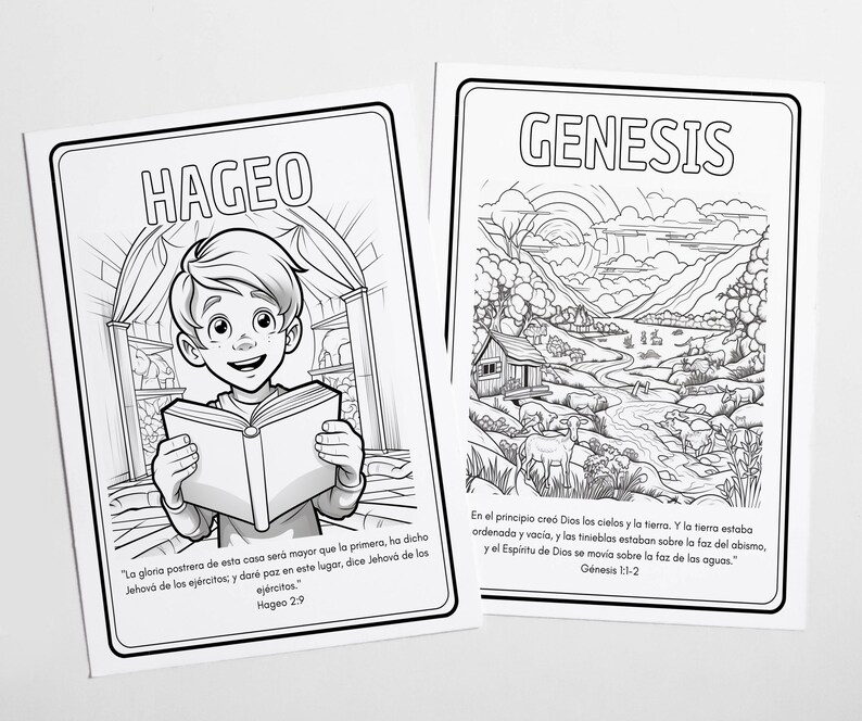 SPANISH Coloring Pages From the Old Testament Books of the Bible ...