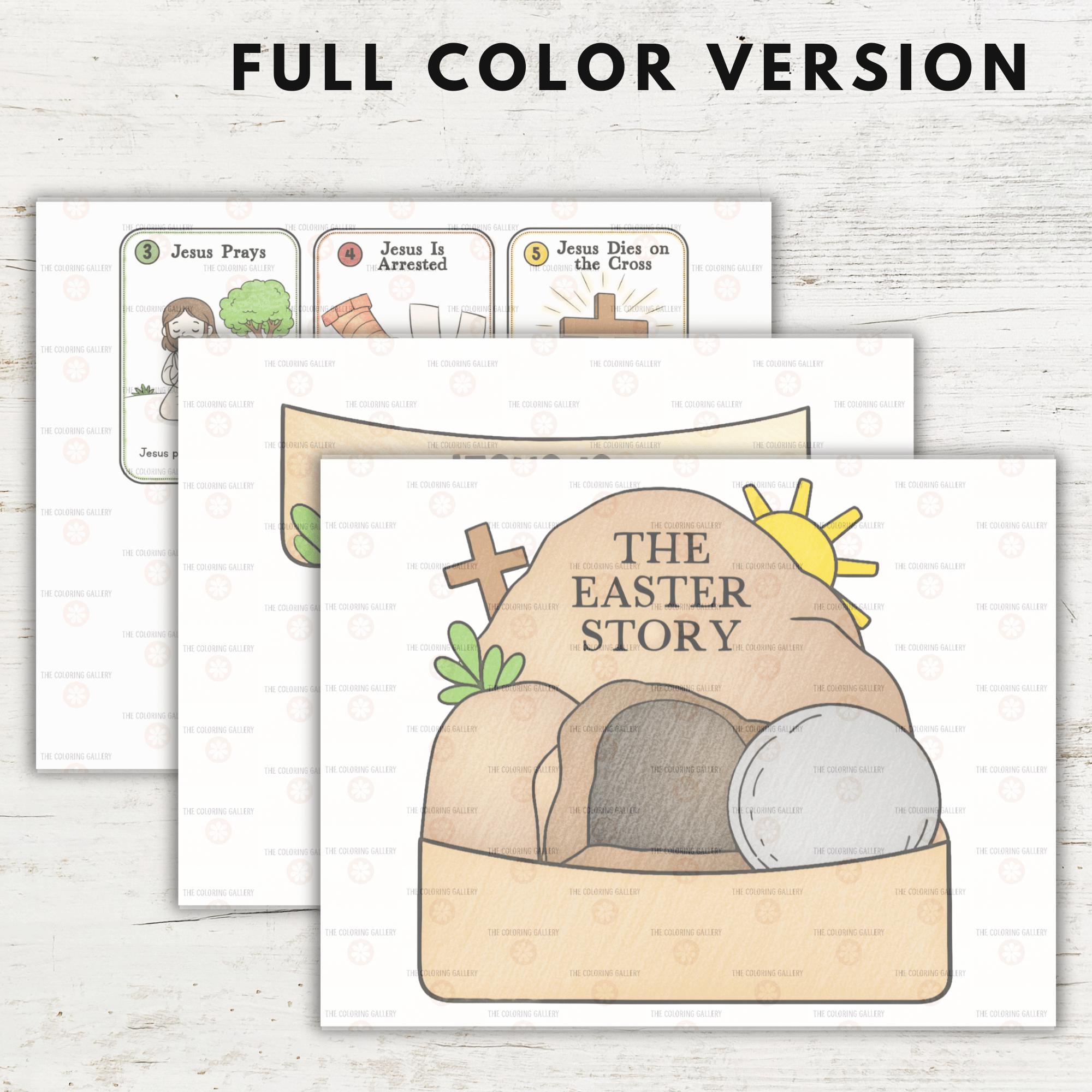 Easter Story Pocket Craft for Kids | Printable Resurrection Activity ...