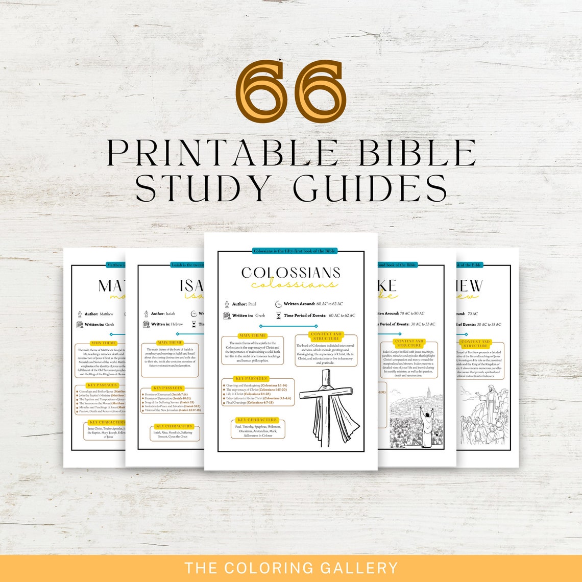 Printable Bible Study Guides Lesson for Each Book of the Bible Study ...