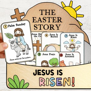 Easter Story Pocket Craft for Kids | Printable Resurrection Activity ...