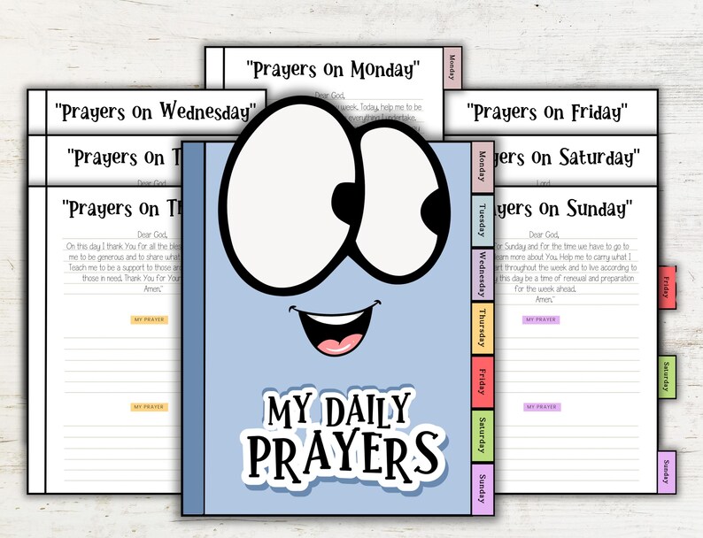 My Daily Prayers Book, Prayers for Kids, Daily Prayers, Bible, Sunday ...