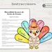 Thankful Turkey Craft for Kids in SPANISH, Thanksgiving Activity ...