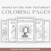 Old Testament Books Bible Text Coloring Pages in ENGLISH Sunday School ...
