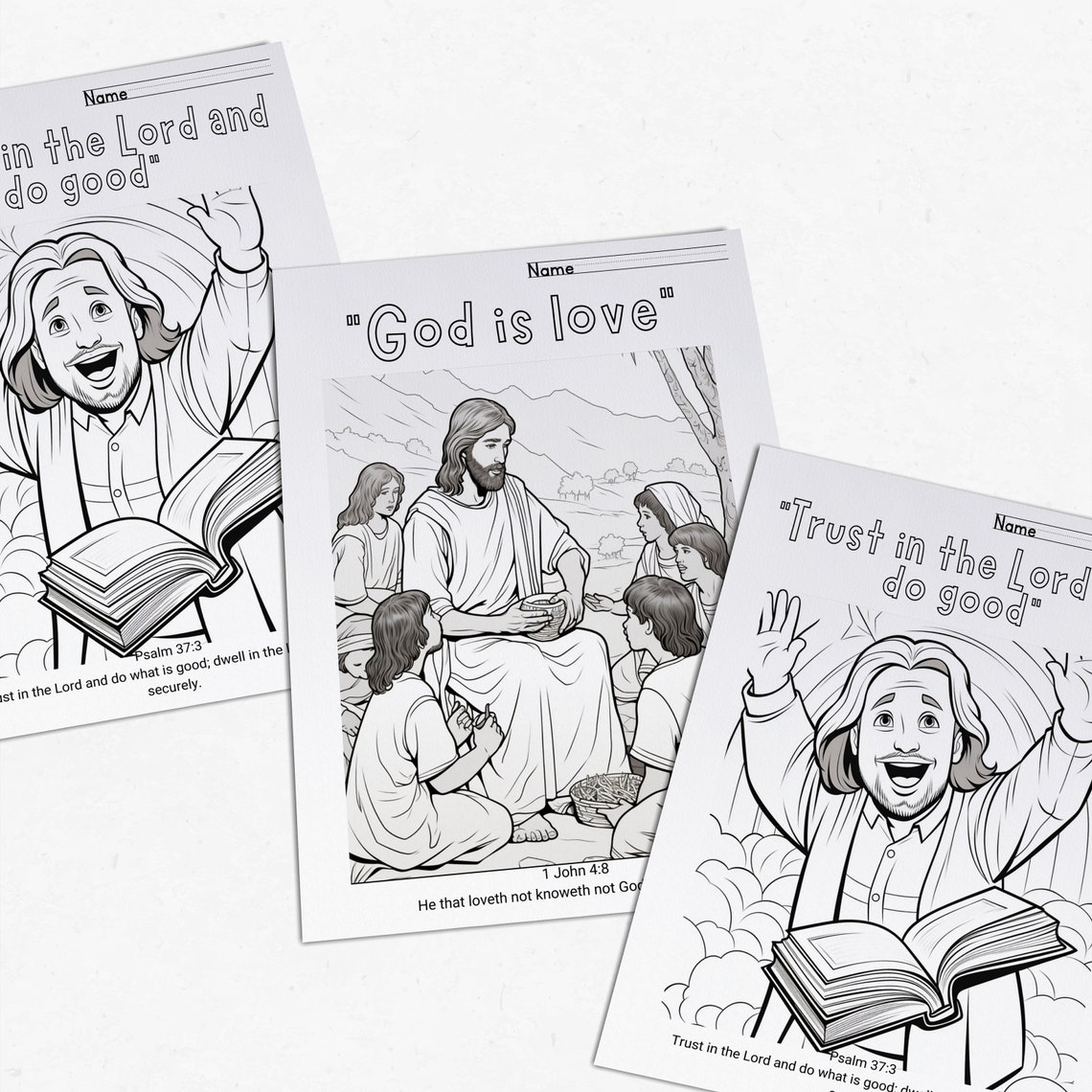 Bible Verse Coloring Book, Bible Verse Coloring Pages, Faith Based ...
