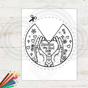 Reasons Why God Loves Us - Coloring Wheel for Kids | Christian Activity ...