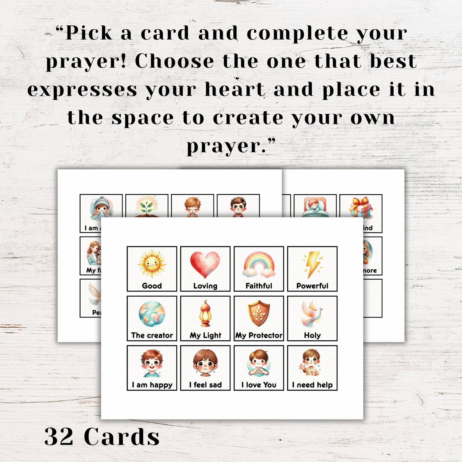 Interactive Prayer Craft for Kids | Printable Bible Activity | Sunday ...