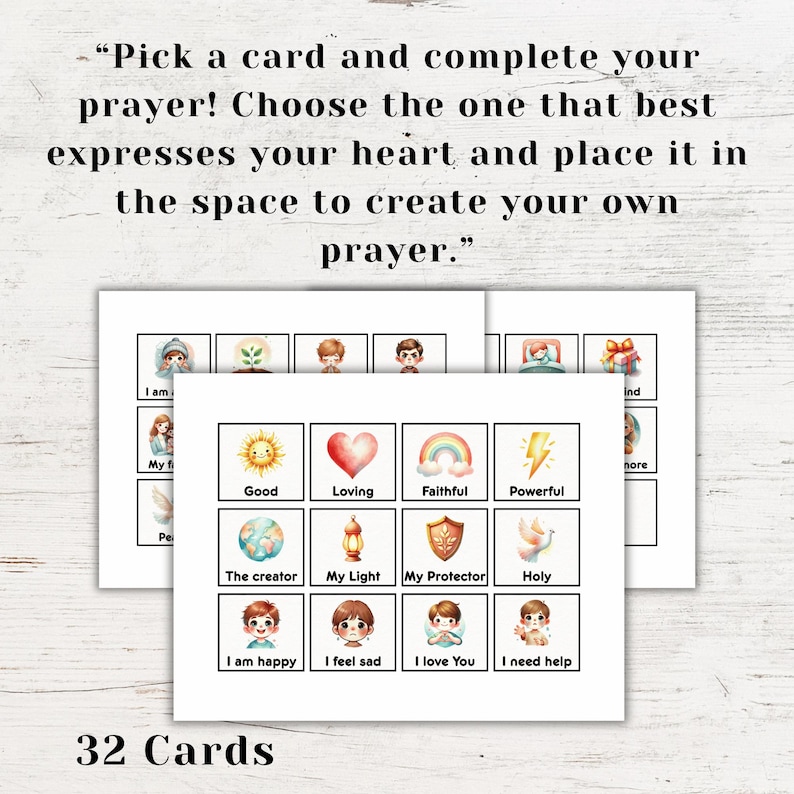 Interactive Prayer Craft for Kids | Printable Bible Activity | Sunday ...