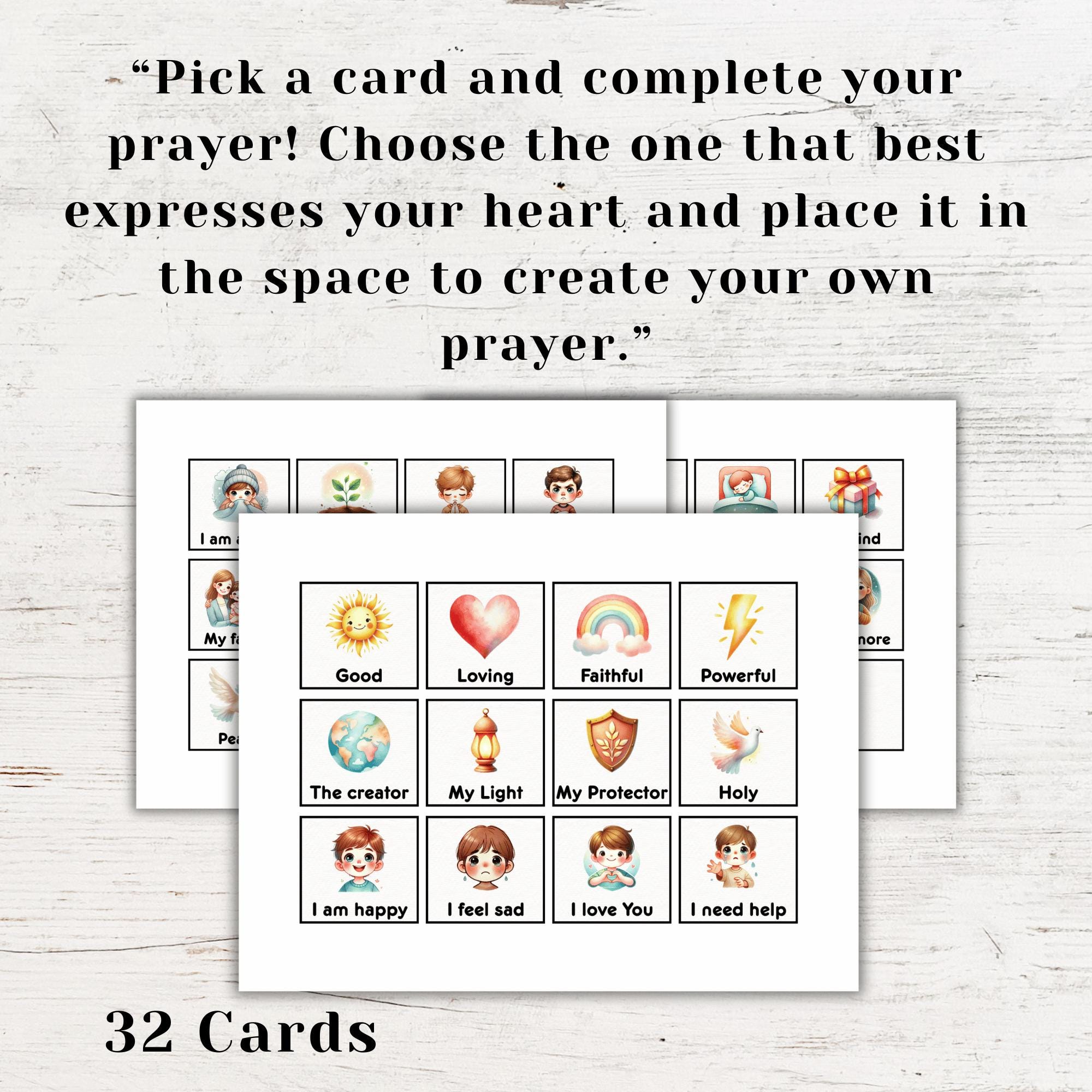 Interactive Prayer Craft for Kids | Printable Bible Activity | Sunday ...
