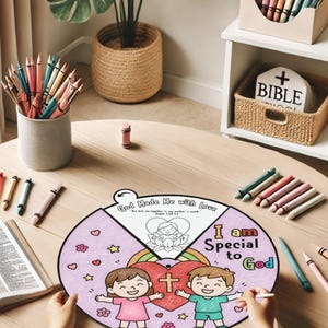 I Am Special to God – Christian Coloring Wheel for Kids | Printable ...