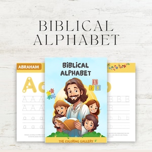 Biblical Alphabet Practice, Bible Alphabet Characters, Handwriting ...