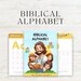 Biblical Alphabet Practice Bible Alphabet Characters - Etsy