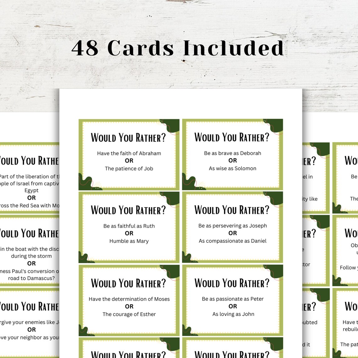 Bible would You Rather Questions would You Rather Bible This or That ...