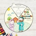 Queen Esther Coloring Wheel, Queen Esther Story Coloring Wheel ...