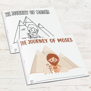 The Journey of Moses Printable for Kids, Printable Mini Book, Kids ...