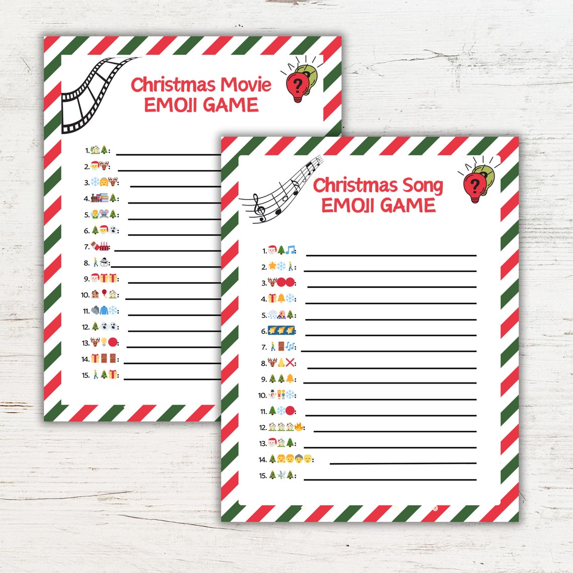 Printable Christmas Game Bundle Christmas Party Games Christmas Games ...